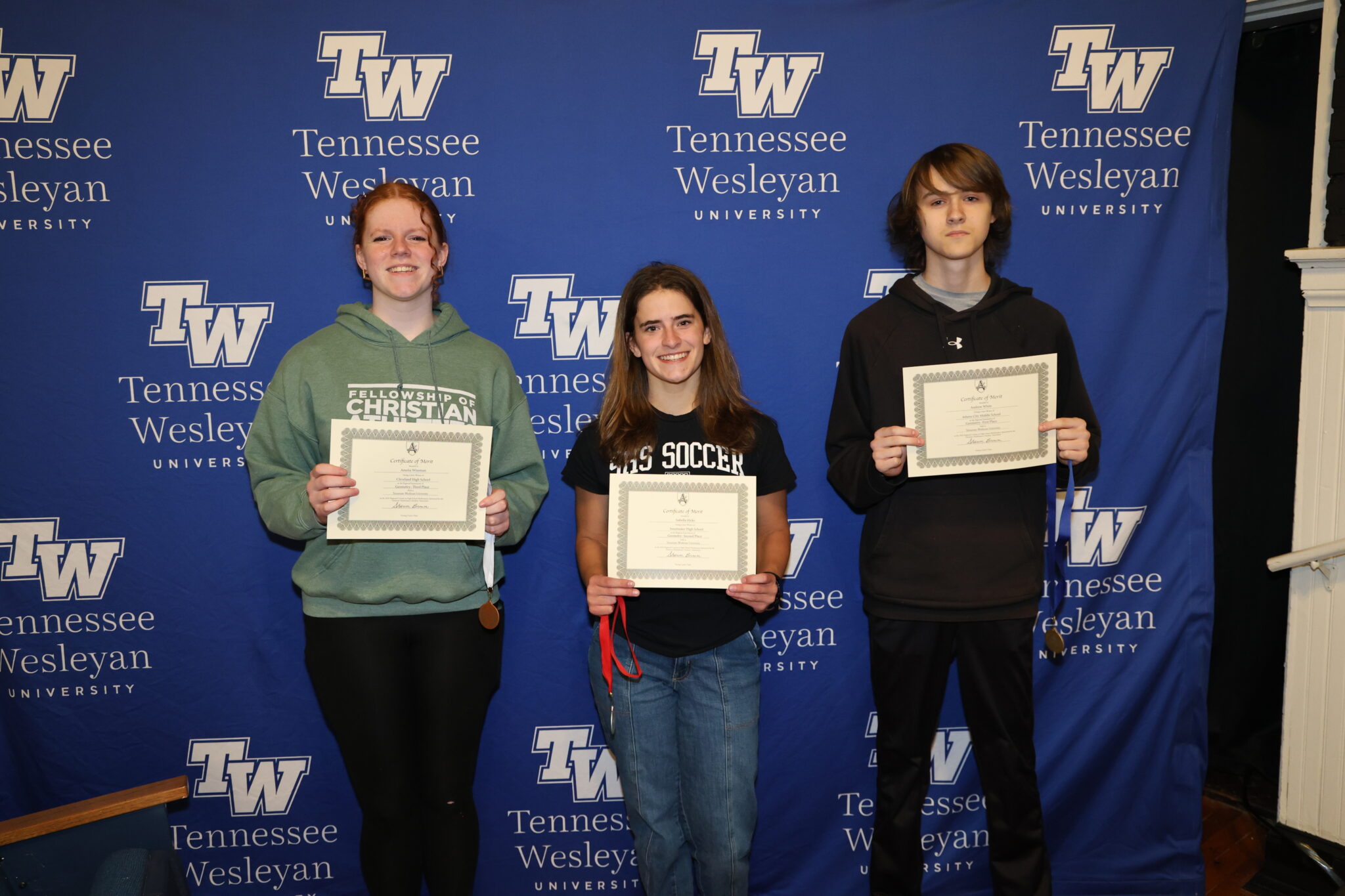 2026 TMTA Math Competition Winners | Tennessee Wesleyan University