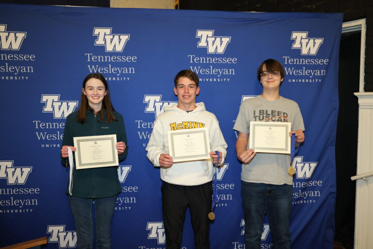 2026 TMTA Math Competition Winners | Tennessee Wesleyan University