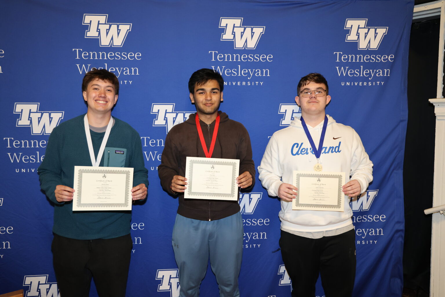 2026 TMTA Math Competition Winners | Tennessee Wesleyan University